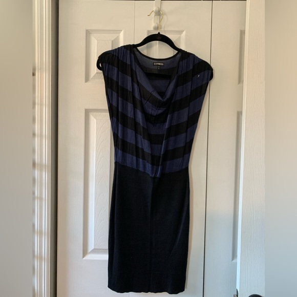 Express | Dresses | Ecu Cowlneck Dress | Poshmark